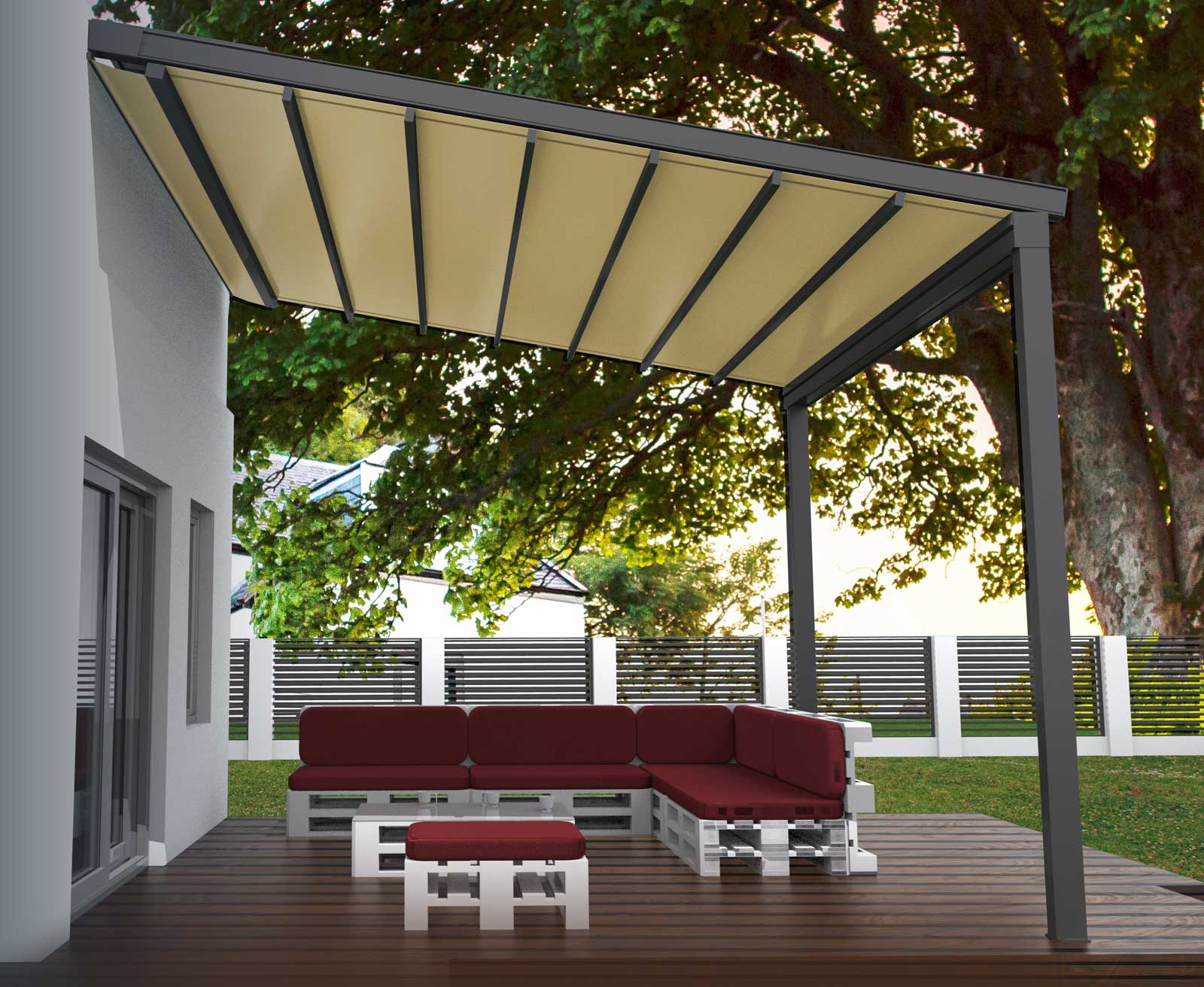 Metal Square Pergola